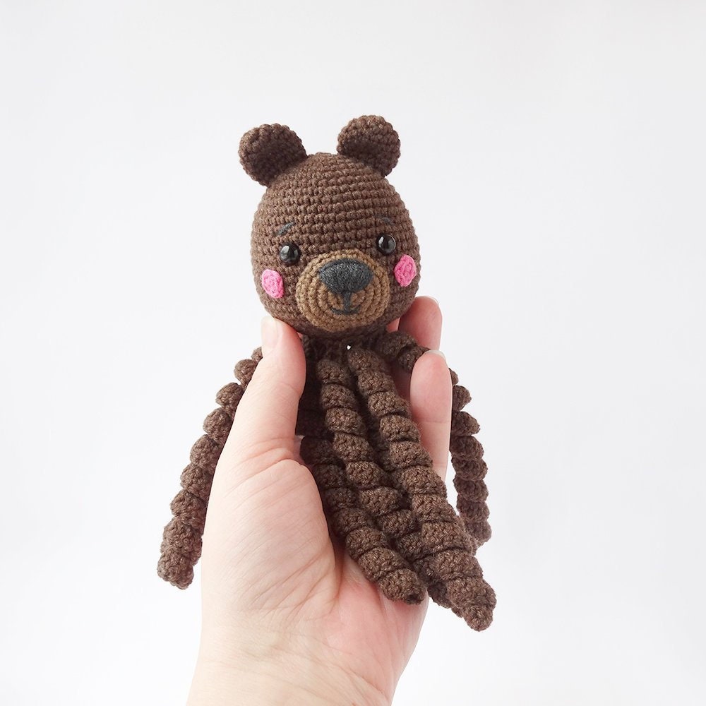 Crochet Pattern Octopus Bear Amigurumi Toy Crochet Bear - Etsy