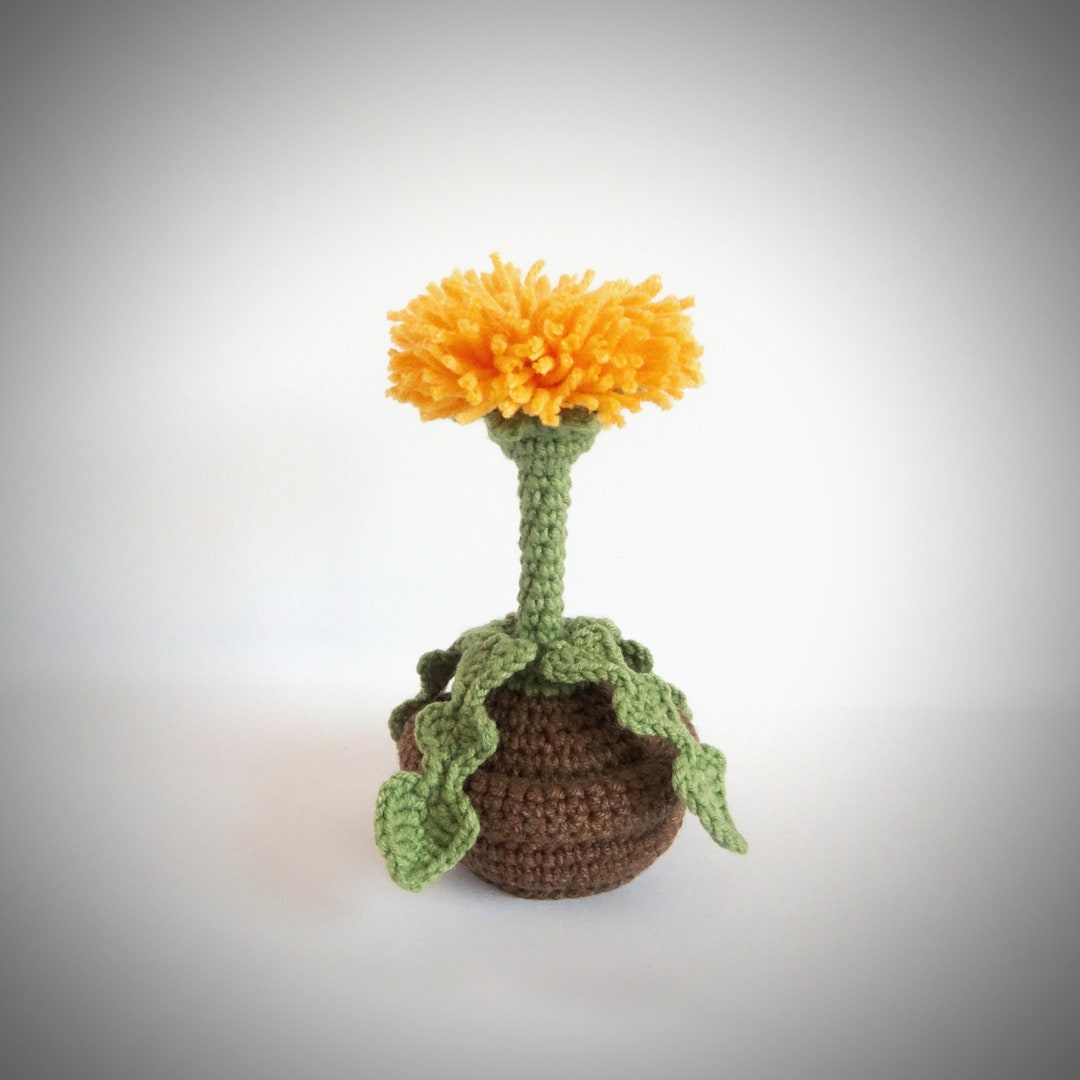 Crochet Pattern Dandelion Flower Crochet Yellow and White - Etsy