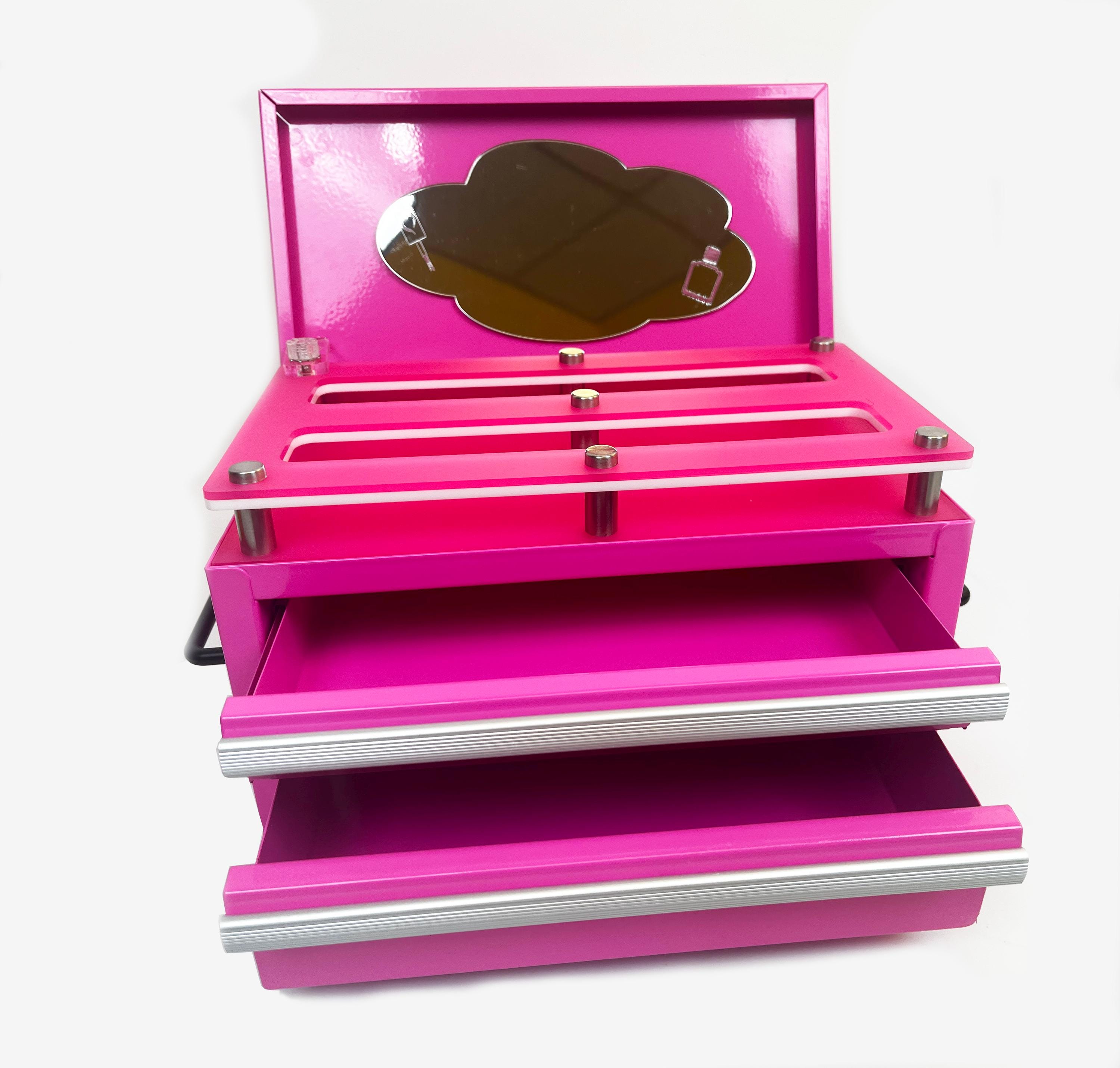Stylish Nail Polish Station Accessory Storage Bin, Makeup Box, Mini ...