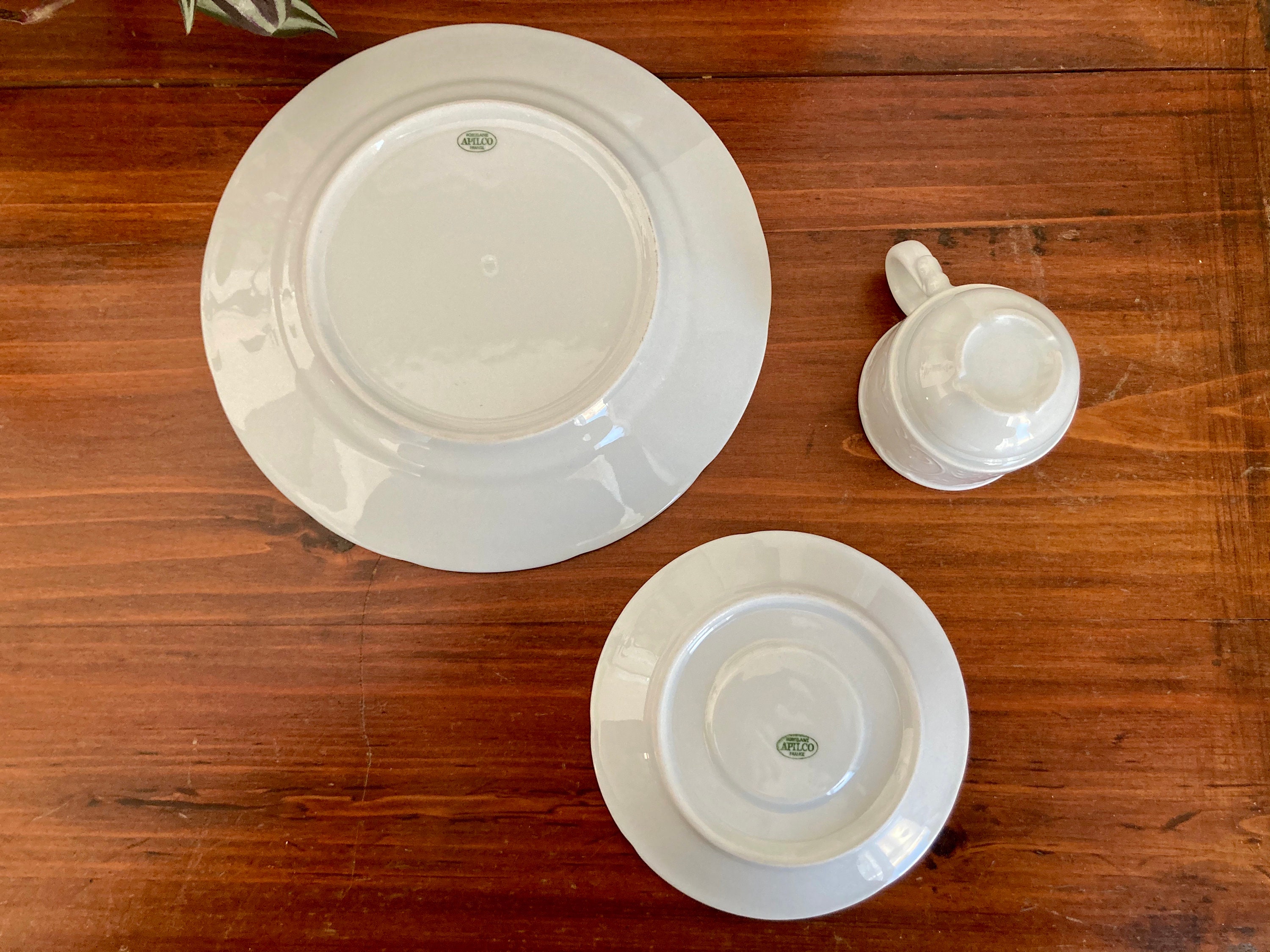 Plates Dining & Serving Apilco France Versailles Porseleinen Diner Set ...
