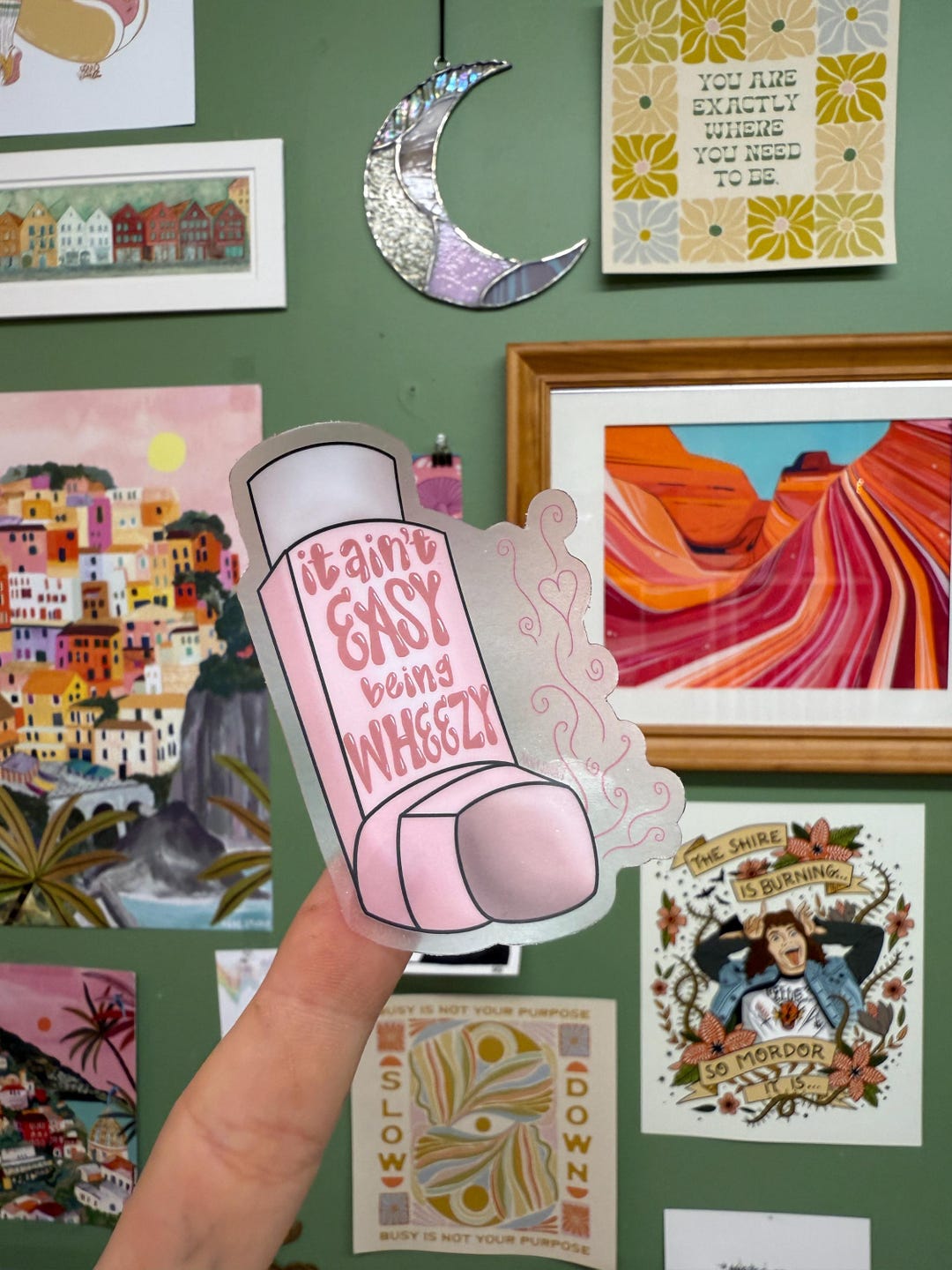 It Aint Easy Being Wheezy Sticker - Inhaler Sticker - Etsy