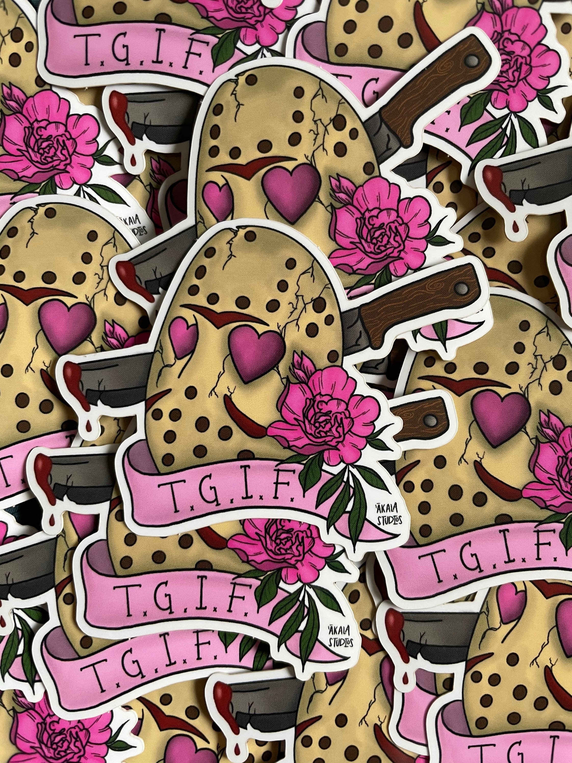 Cute Horror Icons TGIF Jason Sticker - Etsy