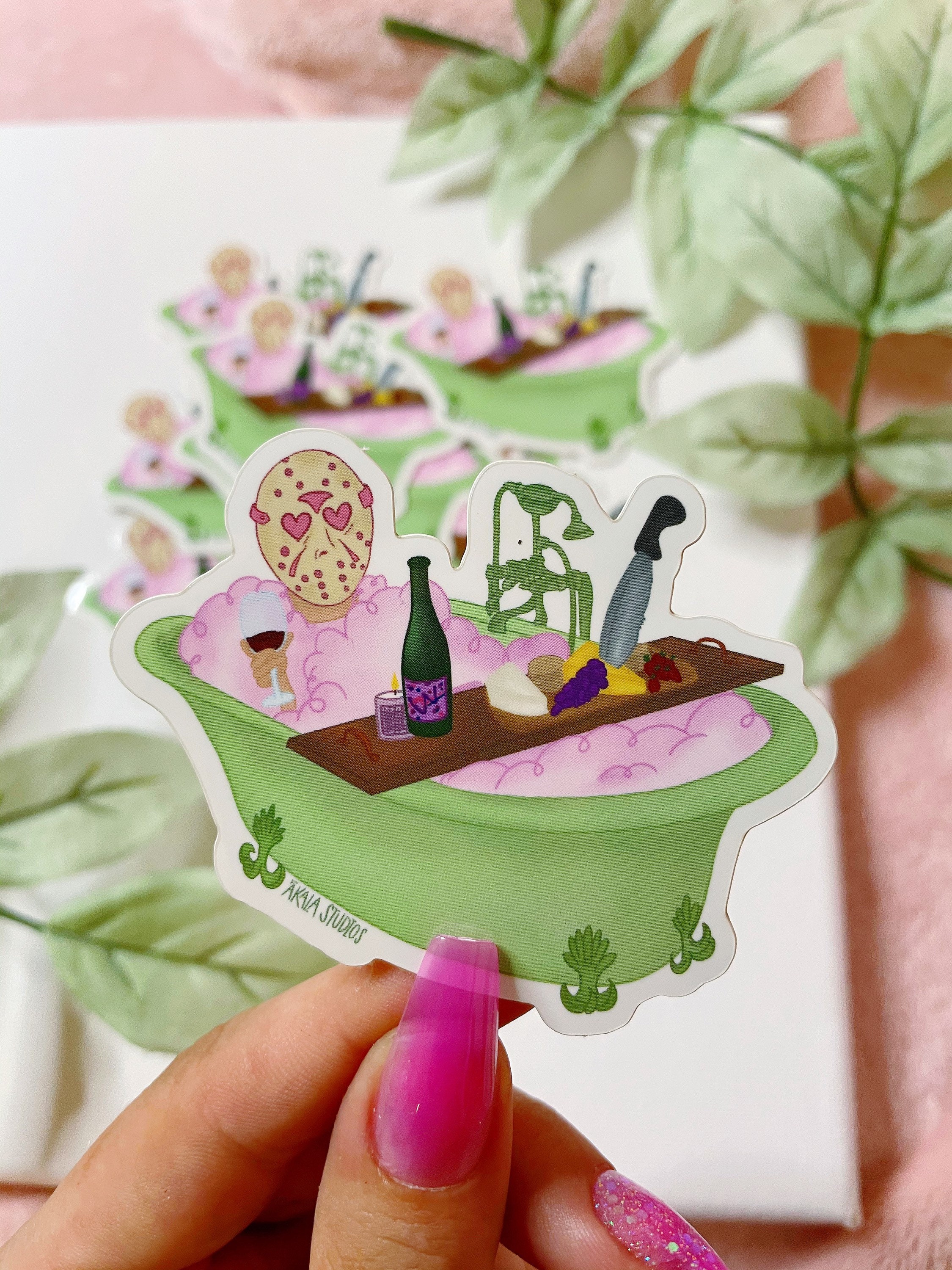 Spooky Spa Babes Jason Sticker | Etsy