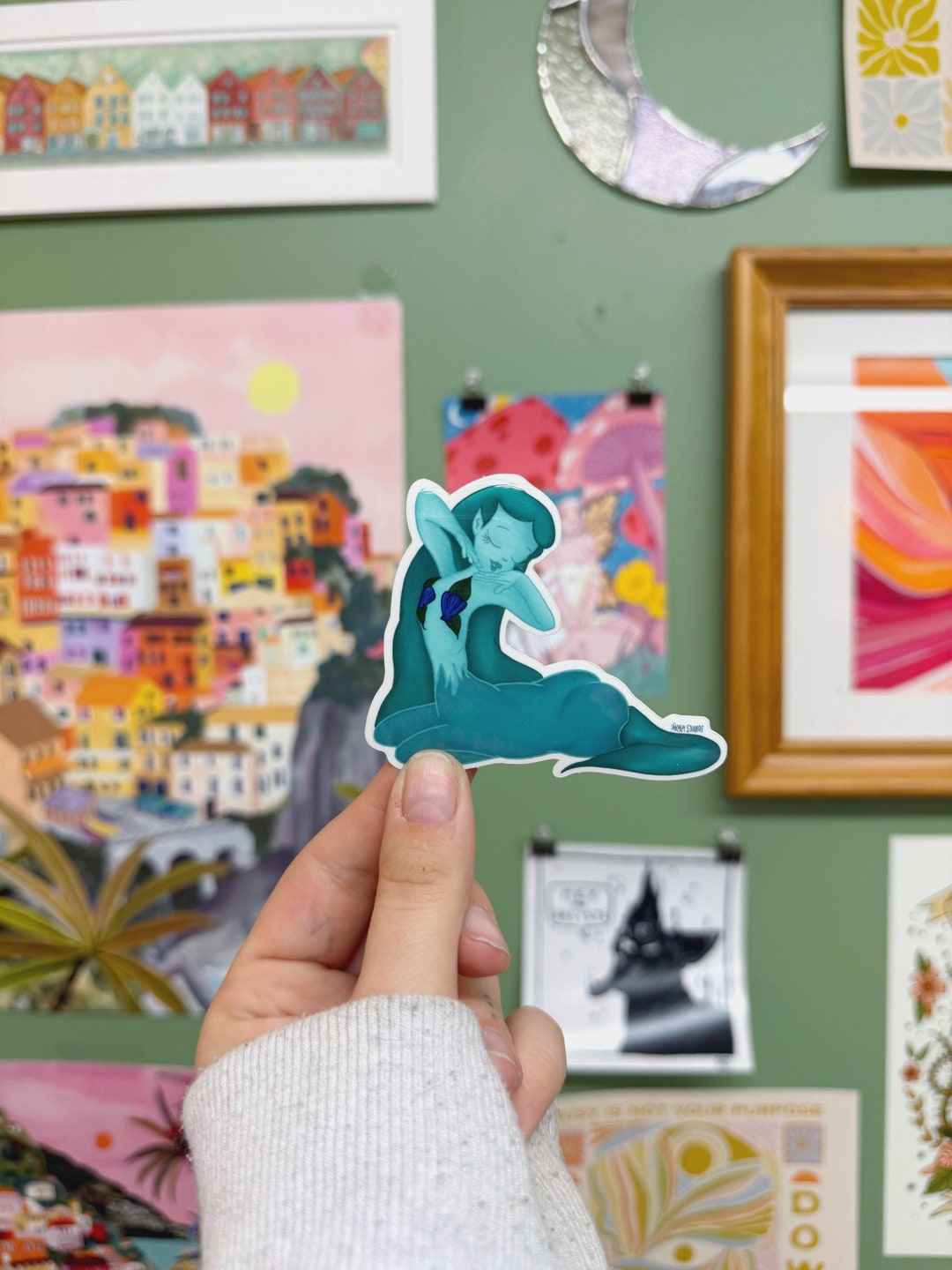 Centaurette Warrior Sticker - Blue - Etsy