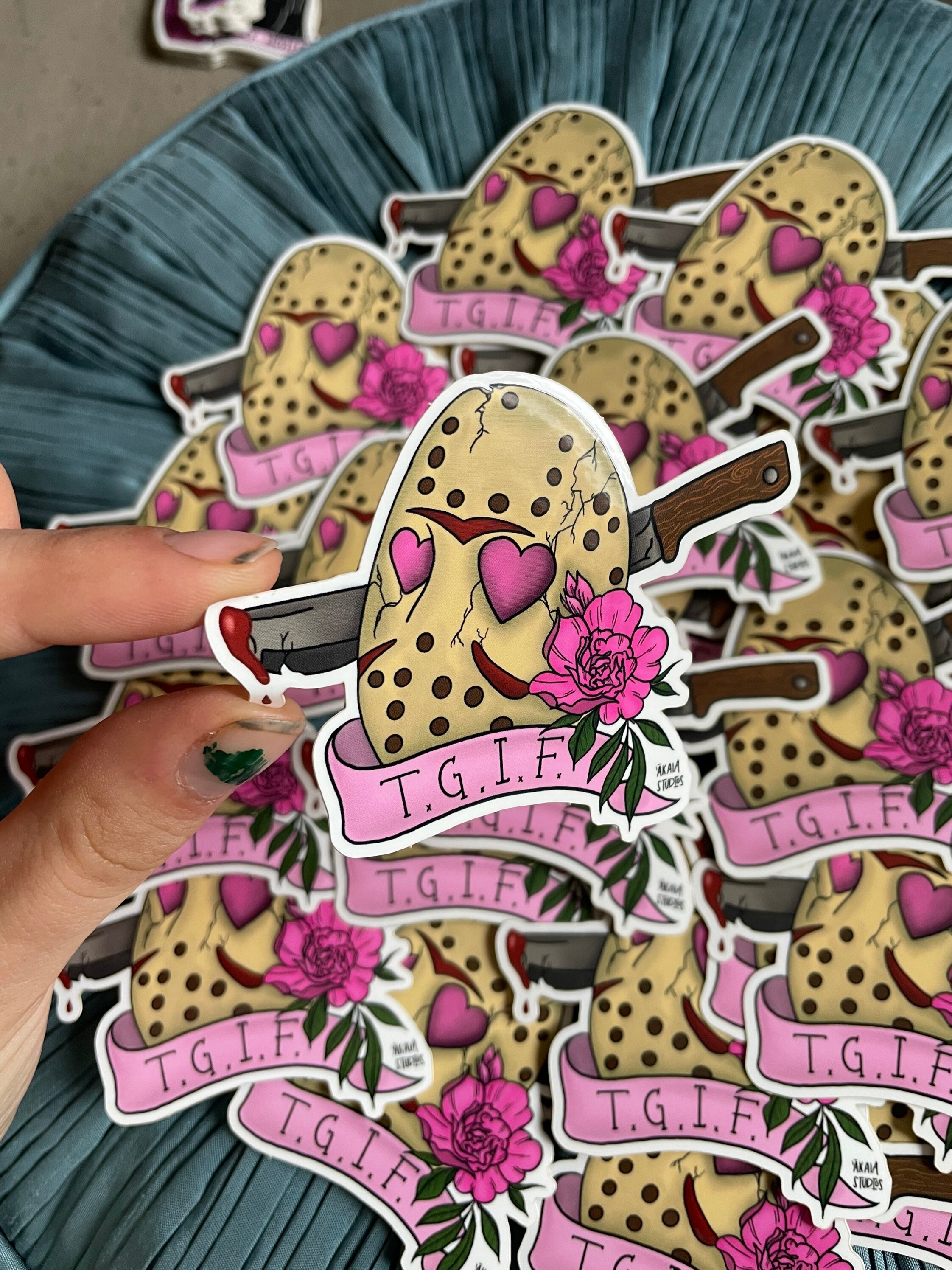 Cute Horror Icons TGIF Jason Sticker - Etsy