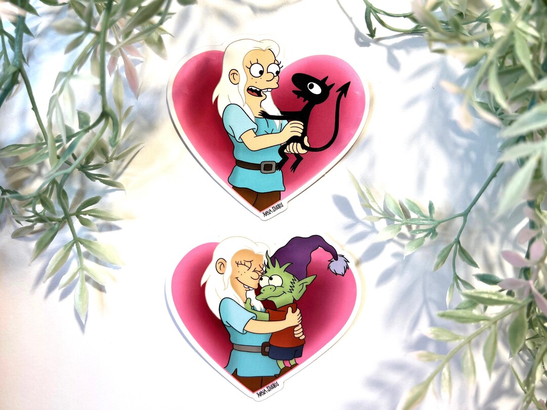 Disenchantment Love Stickers - Etsy