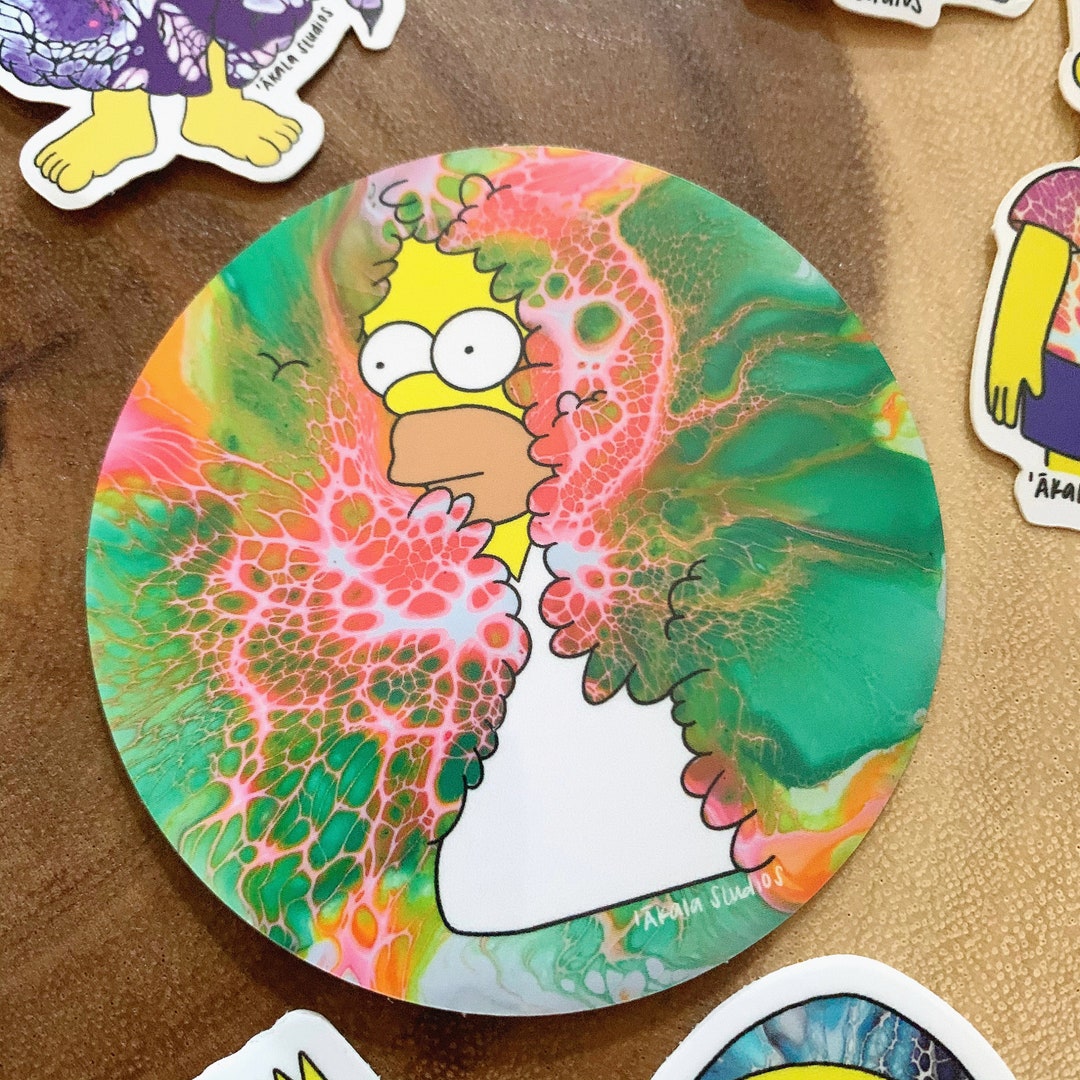 Homer Loves Flanders Sticker - Etsy