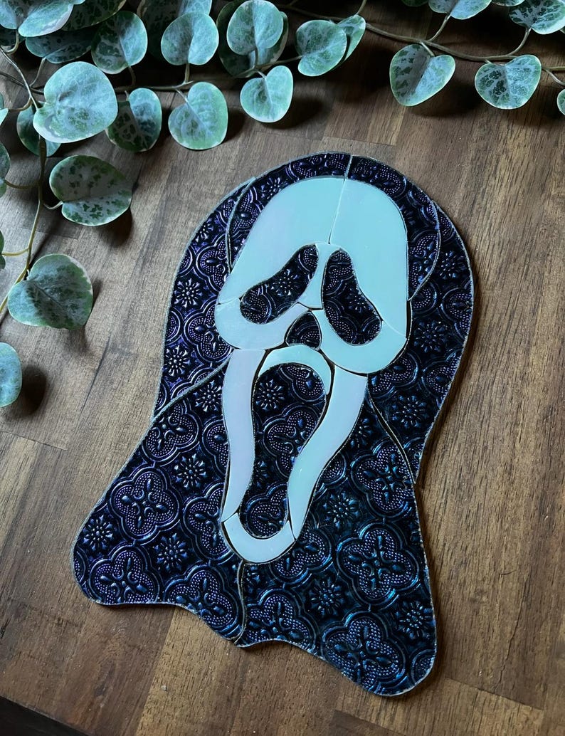 Scream Stained Glass Pattern-intermediate HOBBY LICENSE Ghostface ...