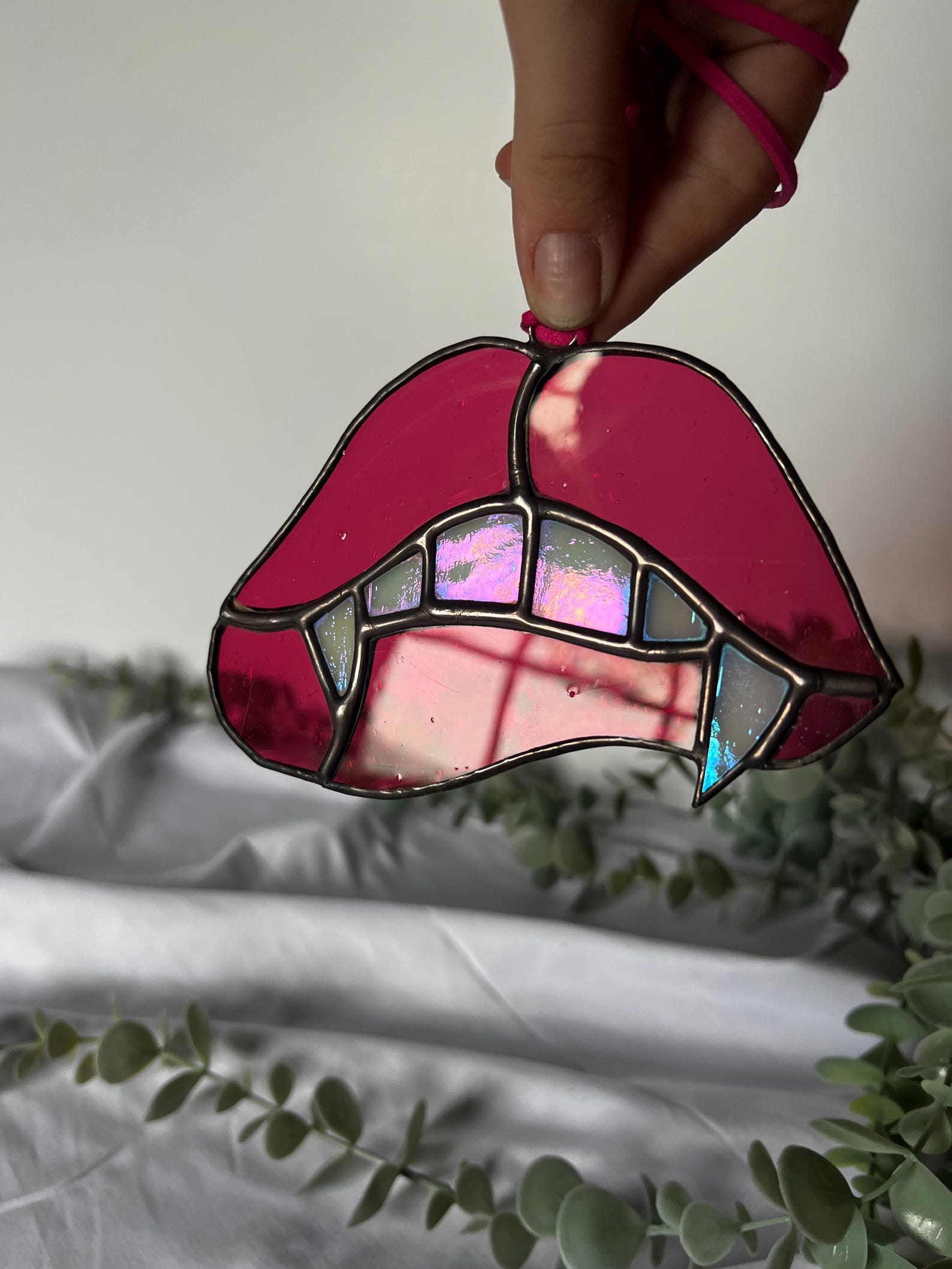 Vampire Lips Stained Glass Pattern- Beginner Friendly HOBBY LICENSE - Etsy