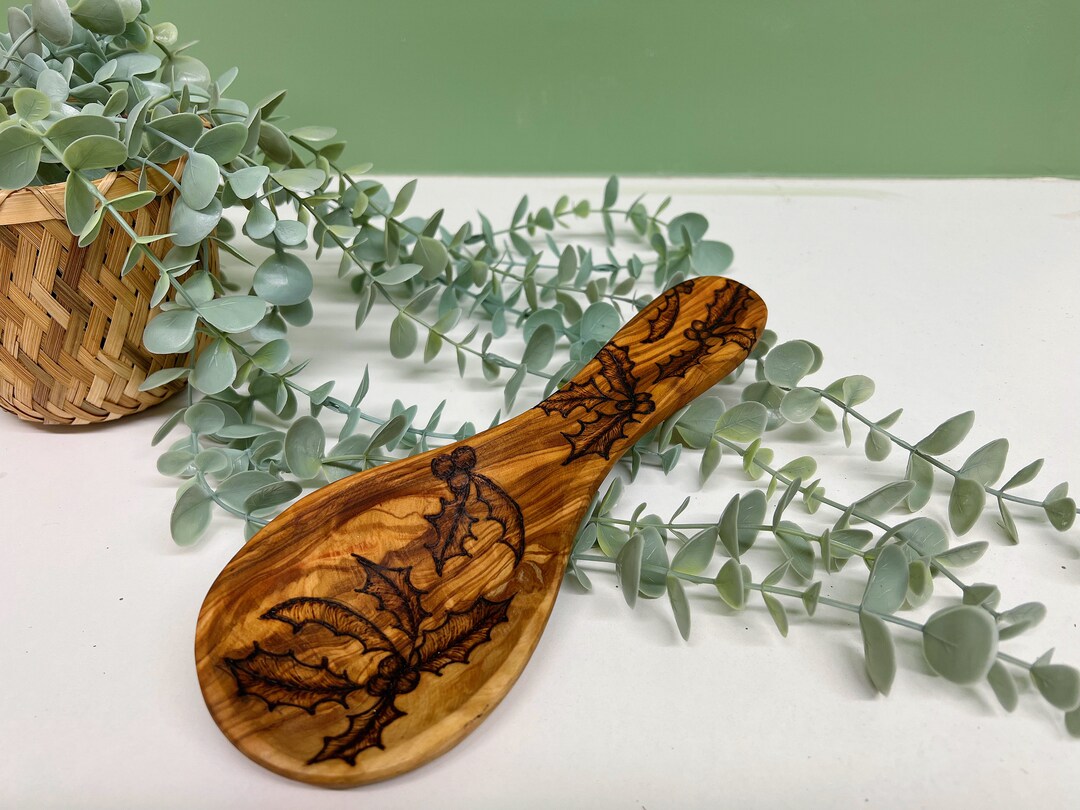 Holly Leaves Spoon Rest the Holly Jolly Collection - Etsy