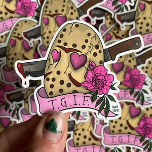 Cute Horror Icons TGIF Jason Sticker - Etsy