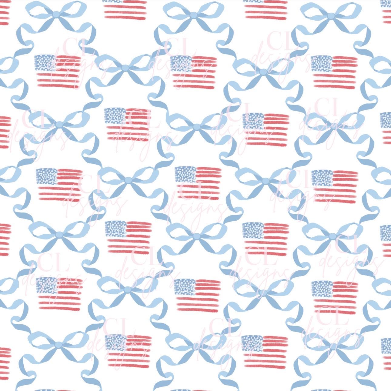 4th of July, Patriotic, Red White and Blue Pattern - Etsy