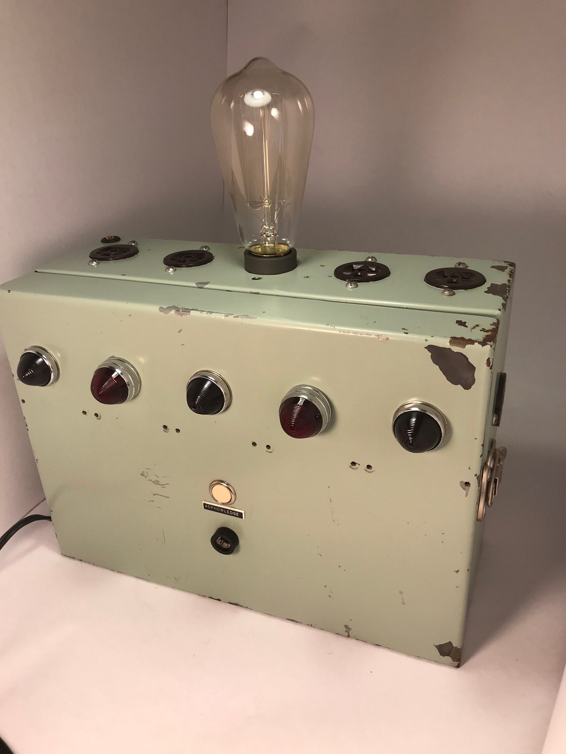 Industrial Fuse Box Lamp - Etsy