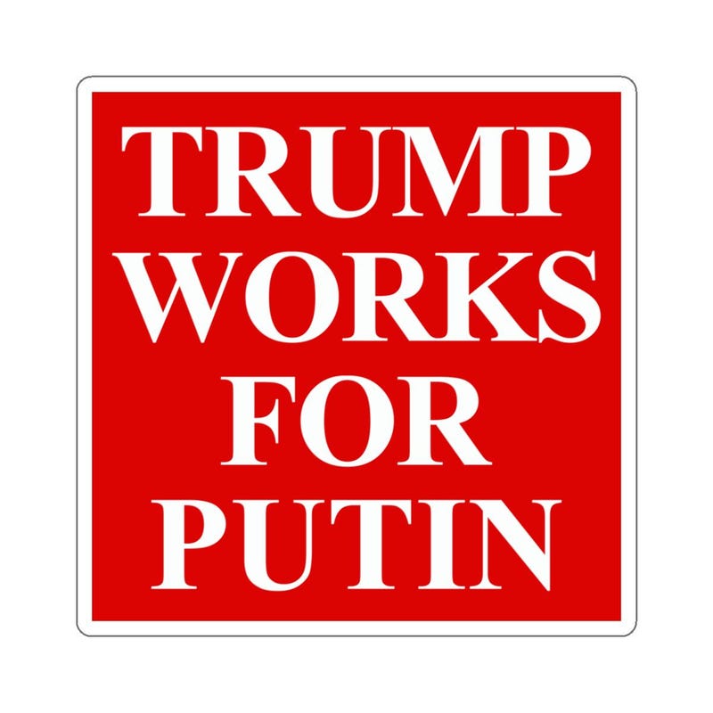 Trump Putin Bumper Stickers - Etsy