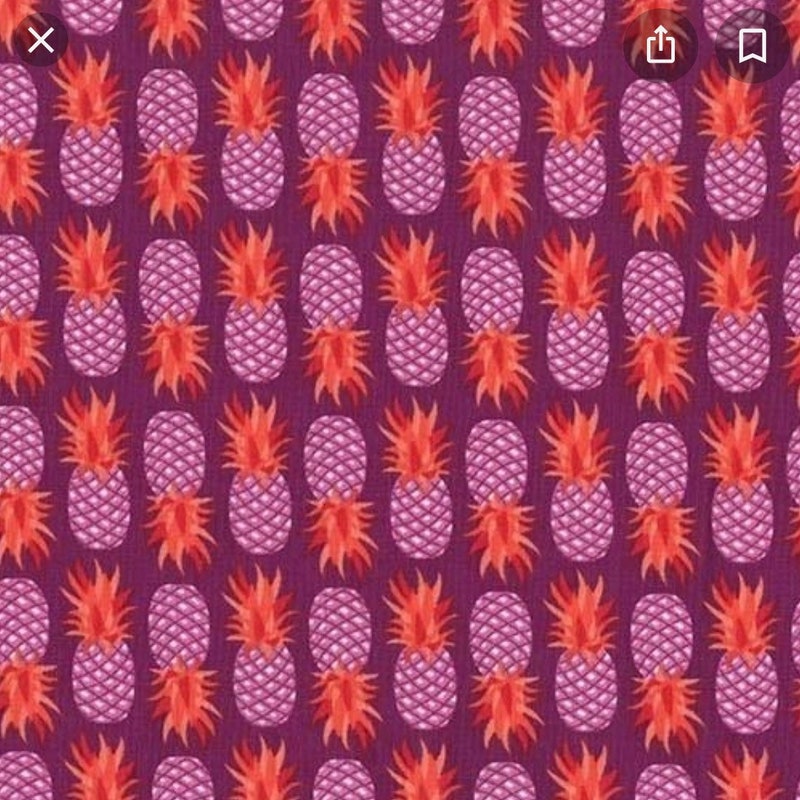 Pineapple Fabric - Etsy