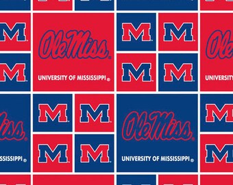Ole Miss Fabric - Etsy