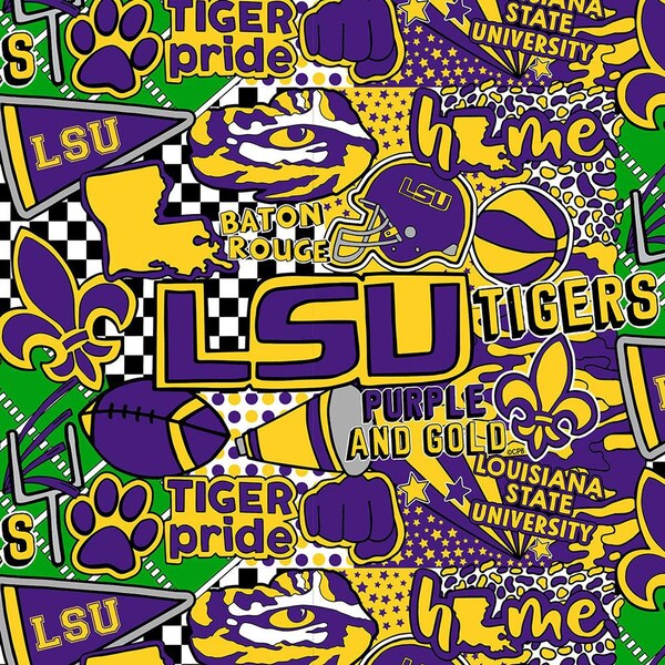 Lsu Fabric - Etsy