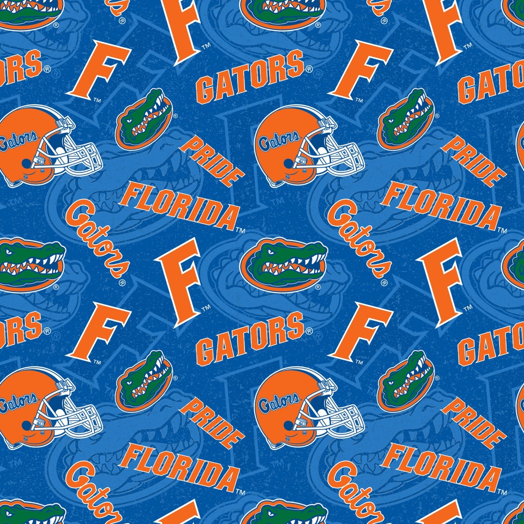 University of Florida Gators NCAA Fabric Tone on Tone Pattern 1178 44 ...