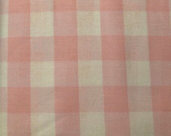 Soft Blush Check Fabric Pink Gingham by Palomahenry Buffalo Check ...