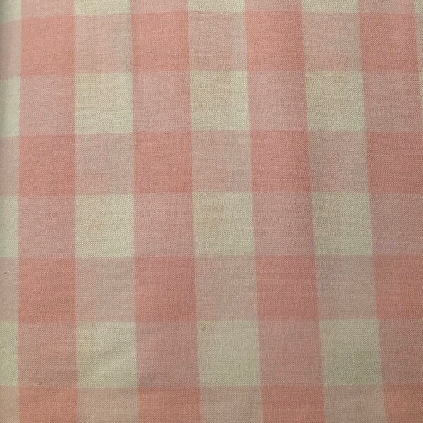Pink and White Checkered Fabric - Etsy