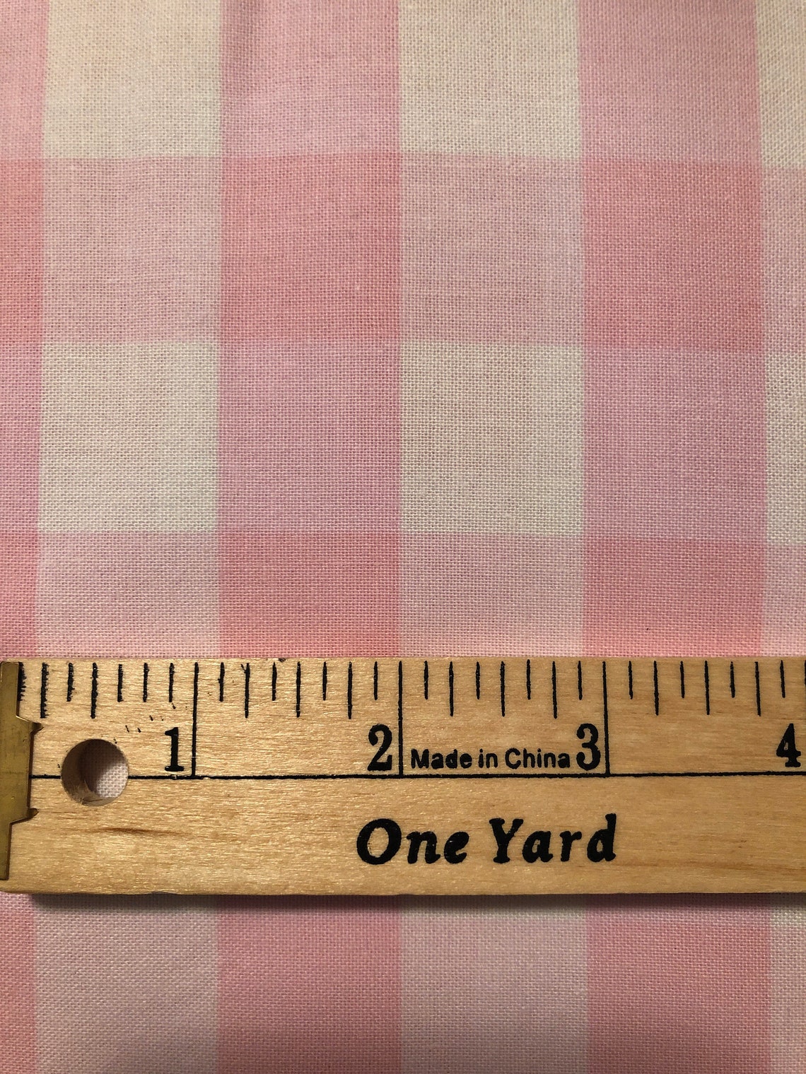 Pink and White Checkered Fabric 100% Cotton 45 Inches Wide | Etsy