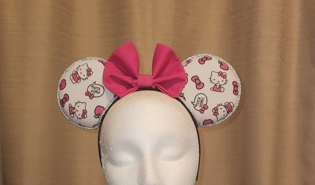Hello Kitty Inspired Minnie Ears Handmade Ready to Ship - Etsy