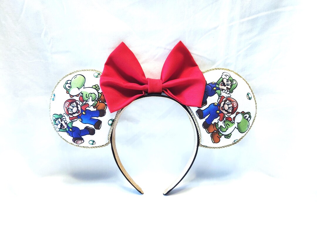 Super Mario and Friends Inspired Minnie Ears - Handmade Headband ...