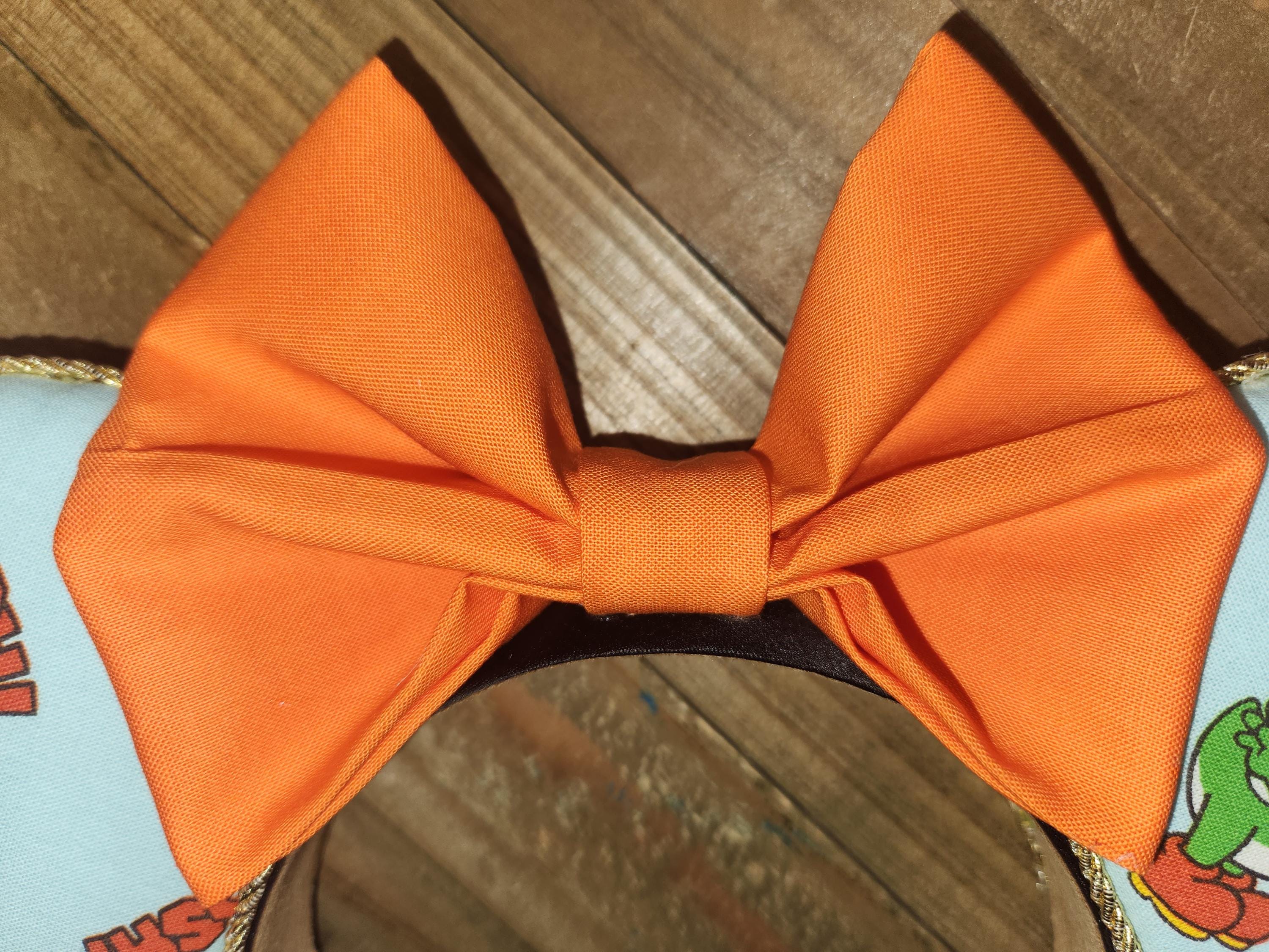 Yoshi Inspired Minnie Mouse Ears: Handmade Cotton Costume Headband - Etsy