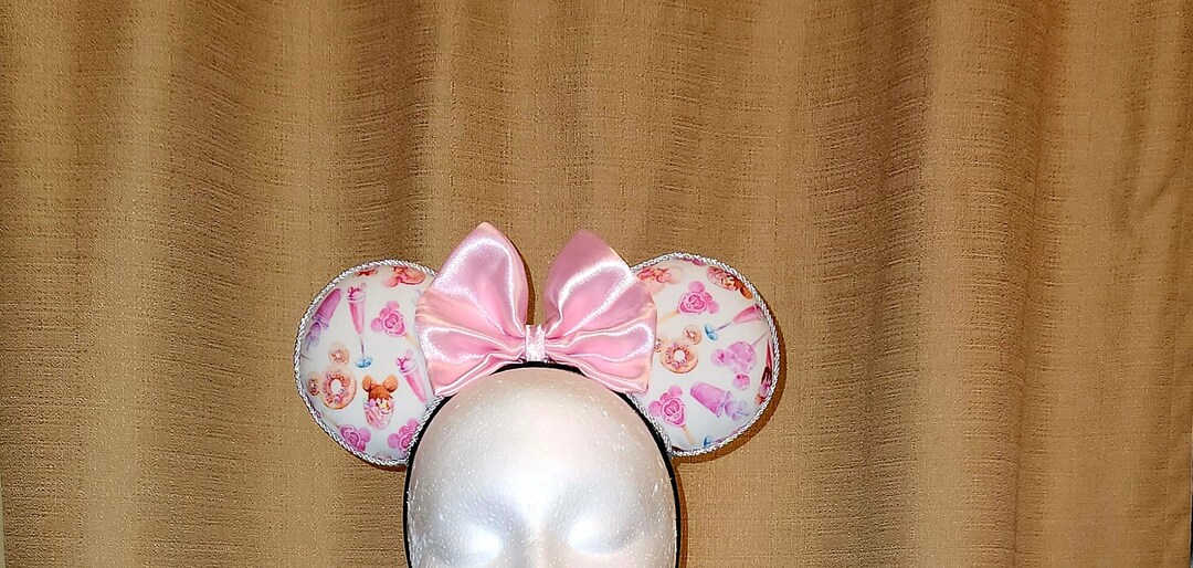 Disney Snacks Inspired Minnie Ears/sweet Treats Minnie Ears/pink Minnie ...