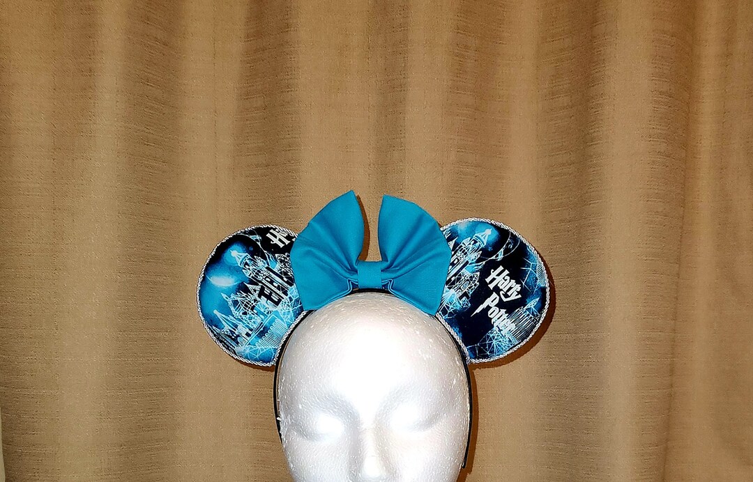 Hogwarts Castle H Potter Inspired Minnie Ears Handmade Ready to Ship - Etsy
