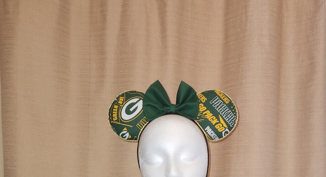 Green Bay Packer Inspired Mouse Ears/ Green and Gold Mouse Ears/packers ...
