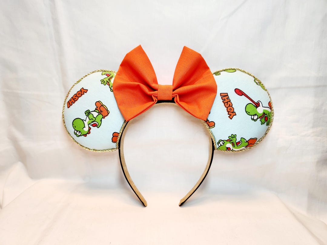 Yoshi Inspired Minnie Ears - Mario Character Inspired Handmade Ears ...