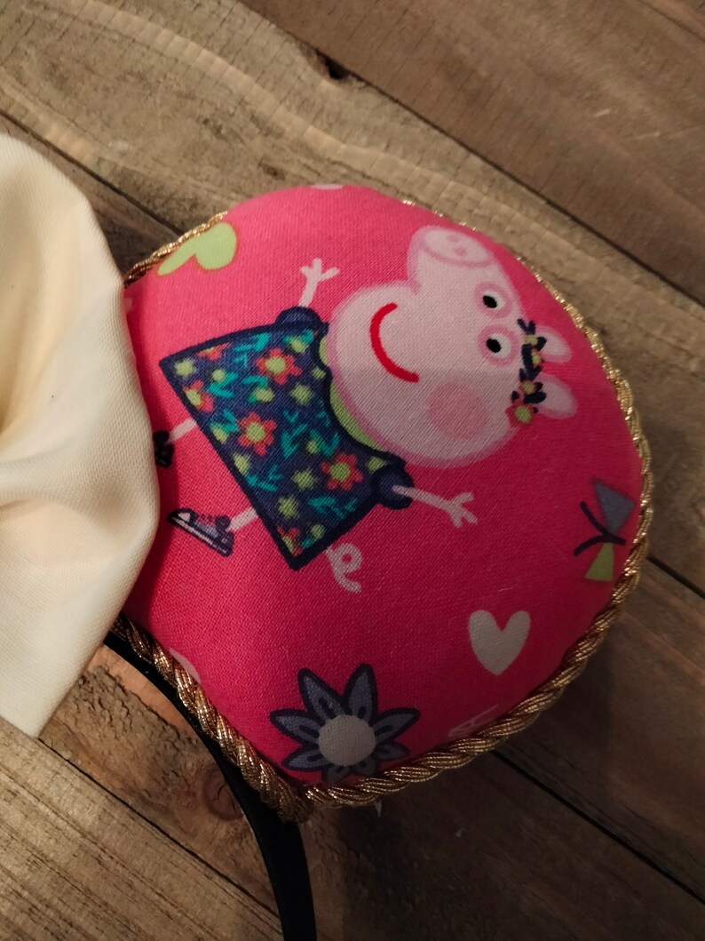 Peppa Pig Inspired Minnie Mouse Ears/peppa Pig Party - Etsy