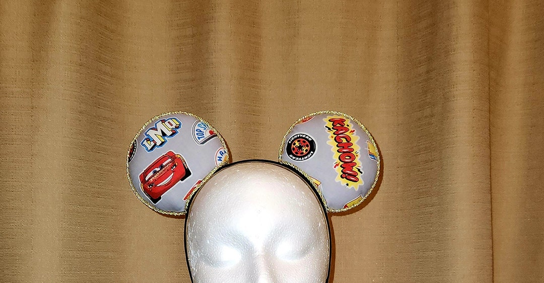 Disney Inspired Lightning Mcqueen Mouse Ears/pixar Inspired Cars Mouse ...