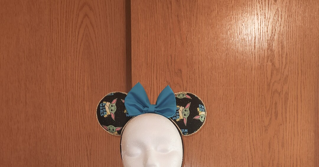 Disney Inspired Grogu Minnie Ears/star Wars Baby Yoda Minnie Ears ...