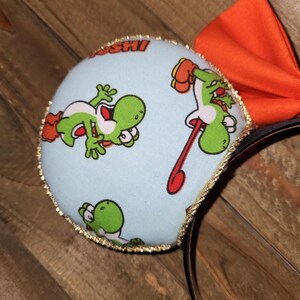 Yoshi Inspired Minnie Ears - Mario Character Inspired Handmade Ears ...