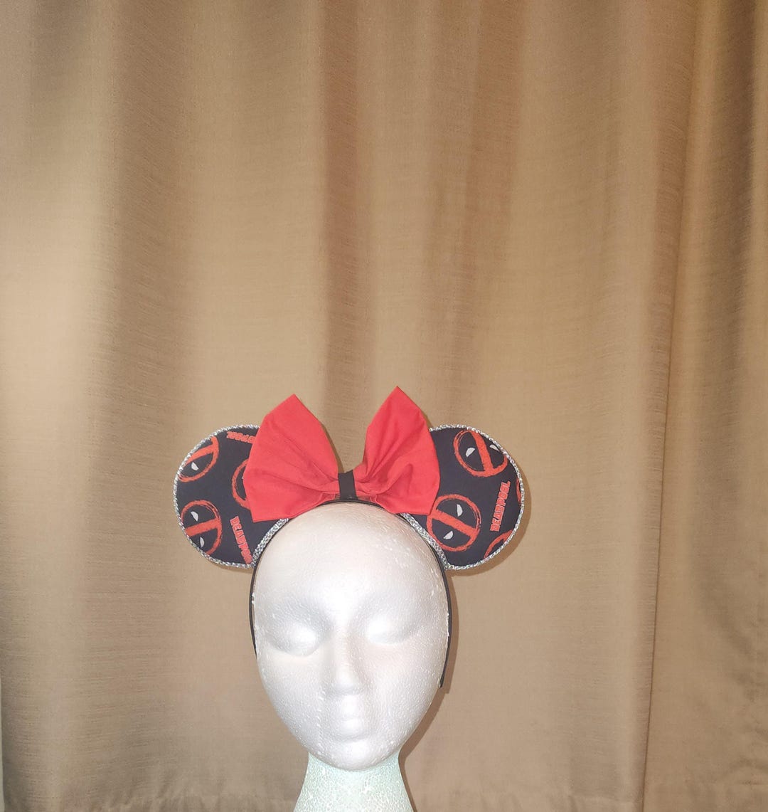 Handcrafted Deadpool-inspired Minnie Ears - Limited Edition - Handmade ...