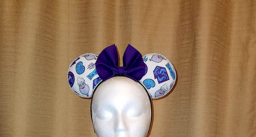 Ursula Inspired Minnie Mouse Ears - Handmade - Etsy