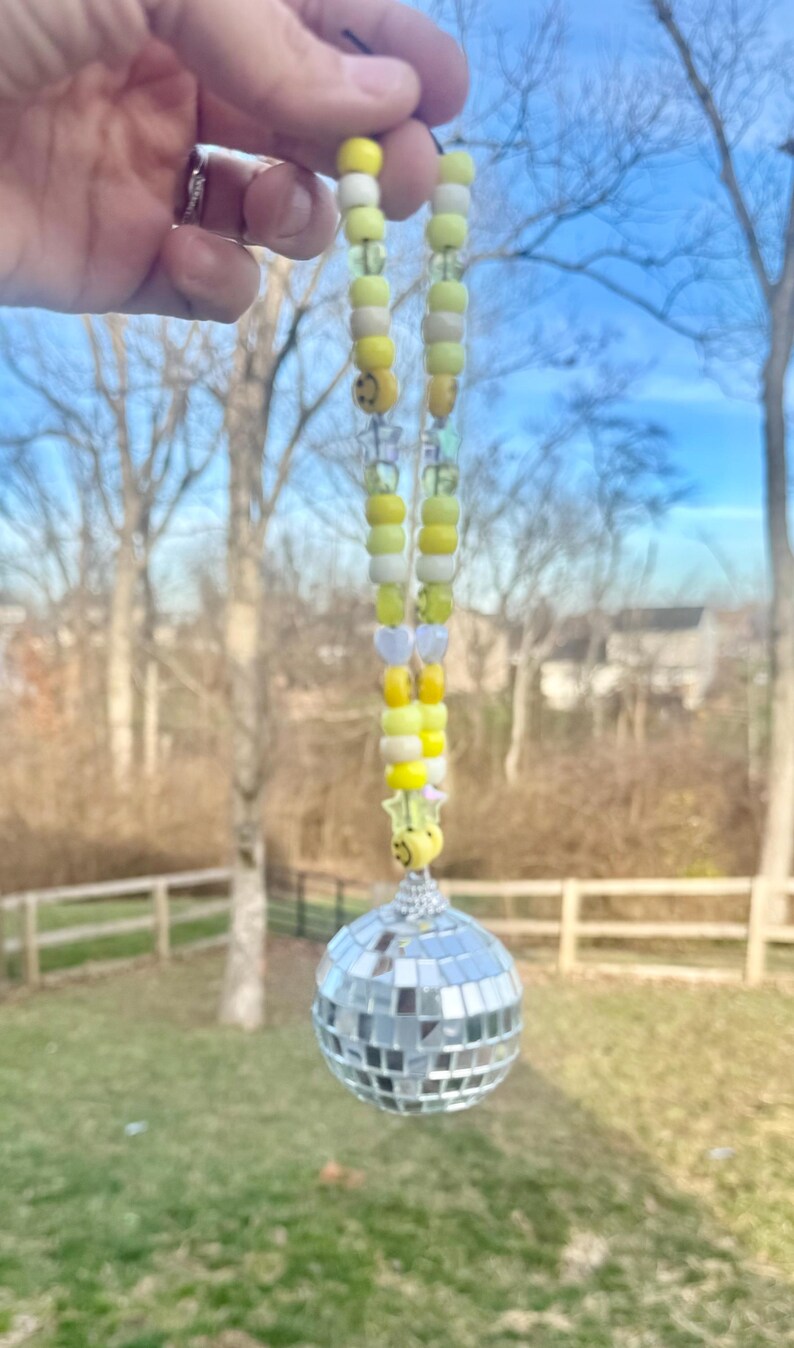 Beaded Disco Car Charm - Etsy