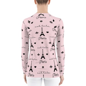 Pink Paris Eiffel Tower Women's Rash Guard - Etsy