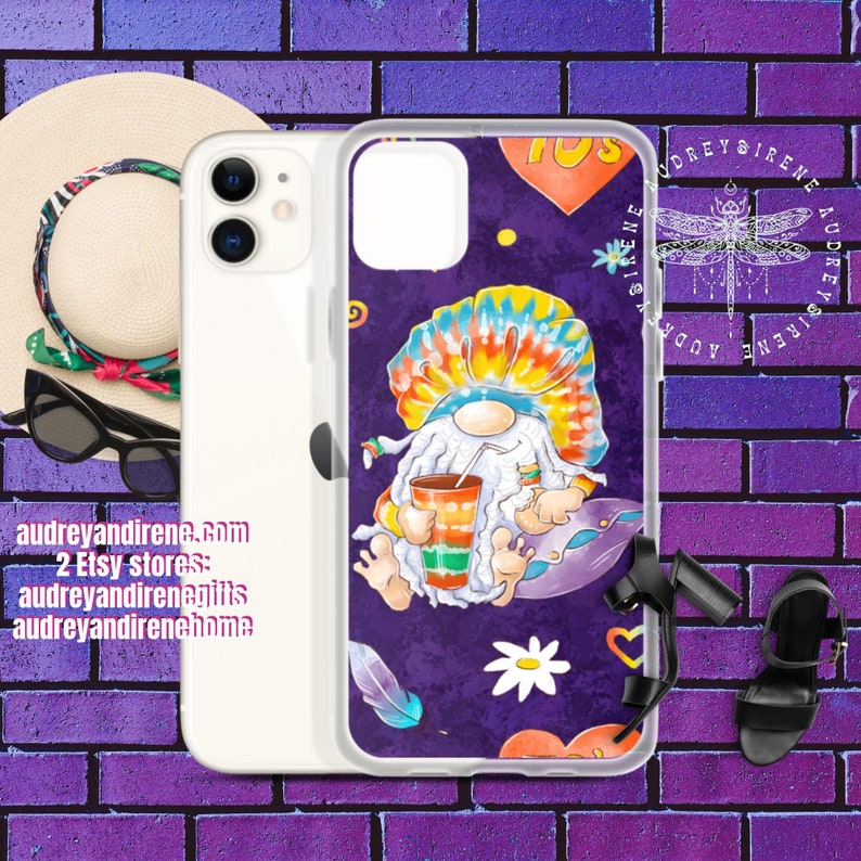 Hippie Gnome Tie Dye Iphone Case - Etsy
