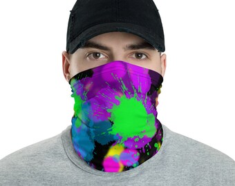 Fancy Skulls & Top Hats Neck Gaiter Scarf Face Shield - Etsy