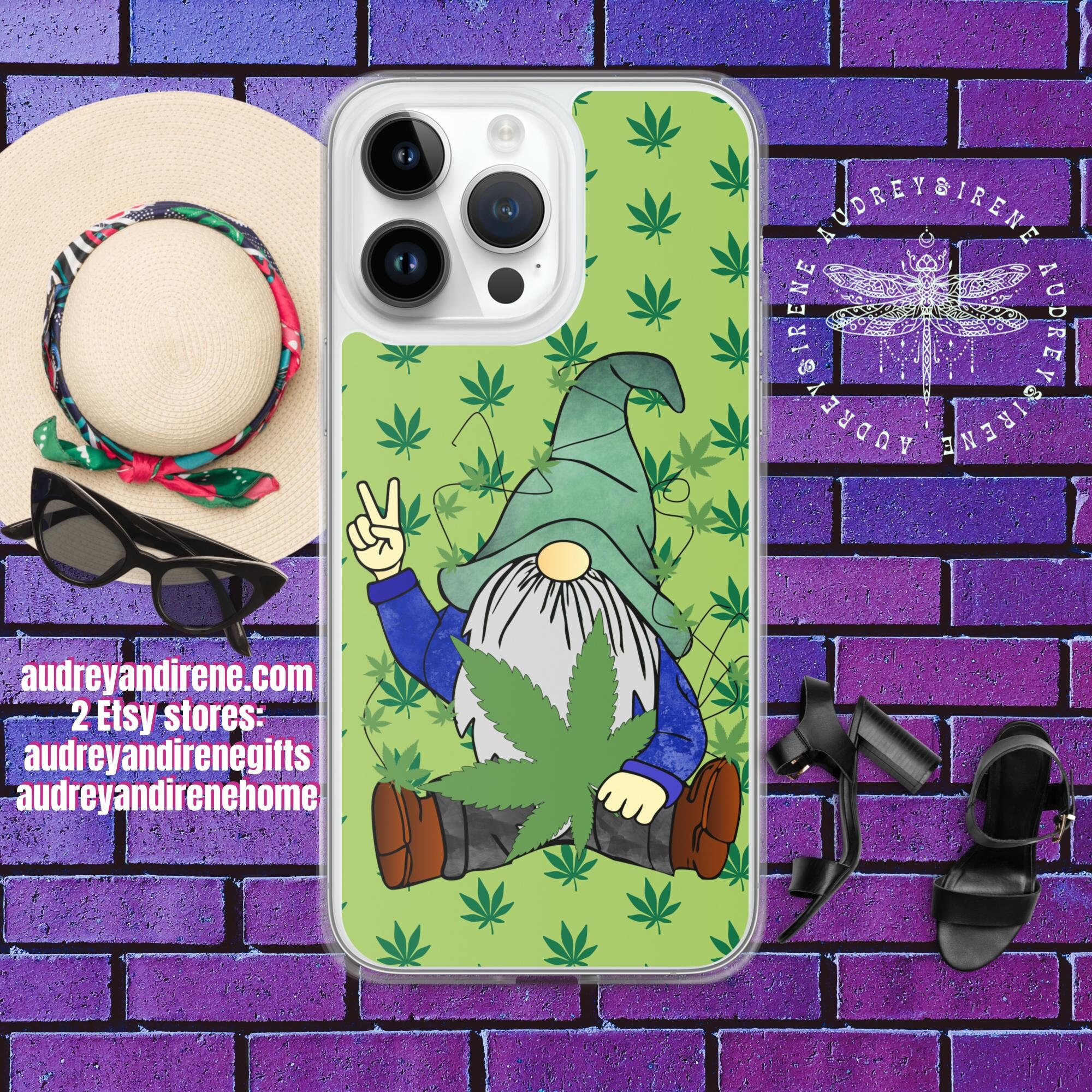 Hippie Gnome Marijuana Leaf iPhone Case - Etsy