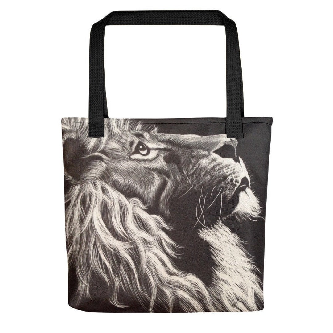 Lion Tote Bag - Etsy