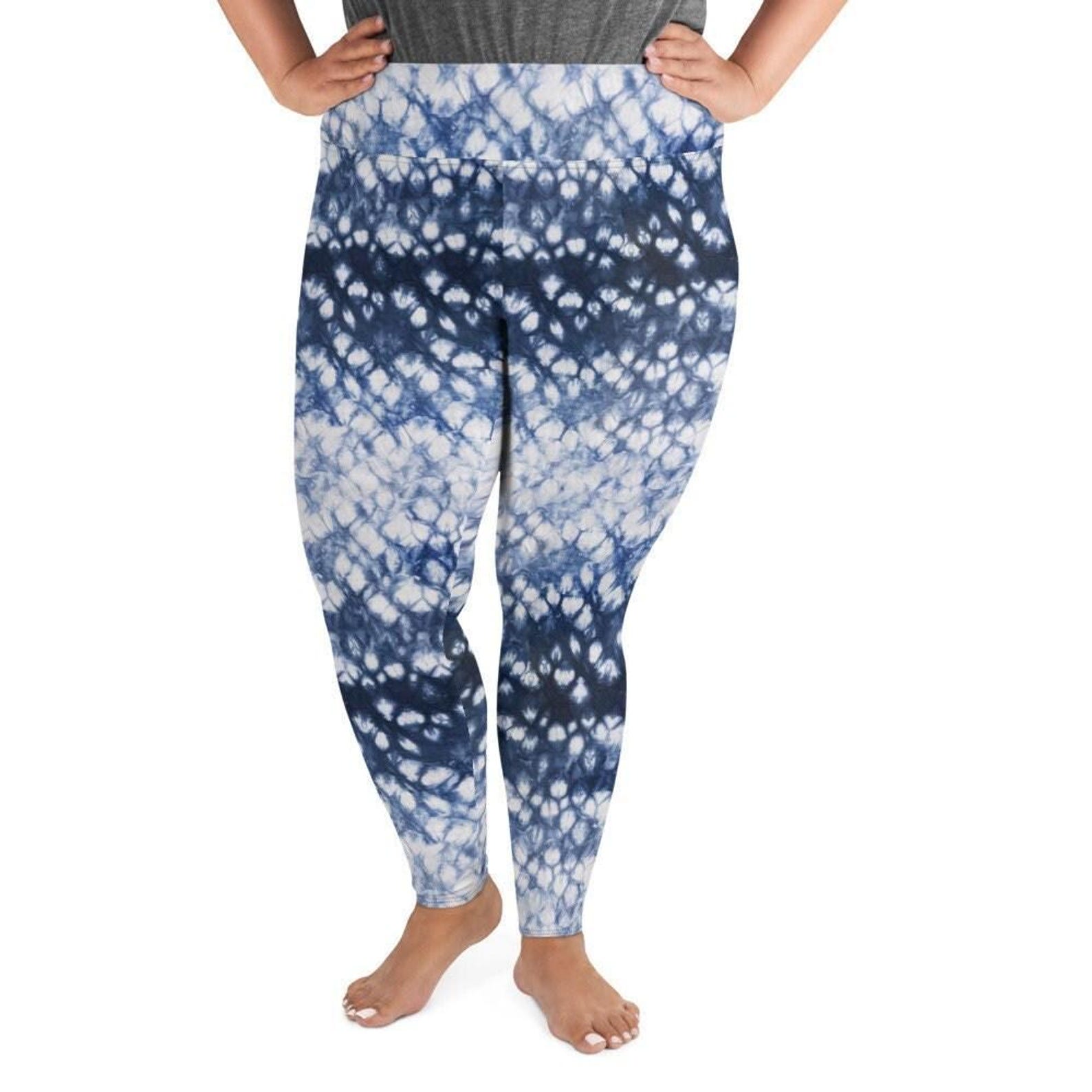 Batik Tie Dye | Plus Size | Yoga Pants Leggings | Meditation Gifts - Etsy