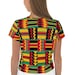 Reggae African Print Rasta Weave Crop Tee - Etsy UK