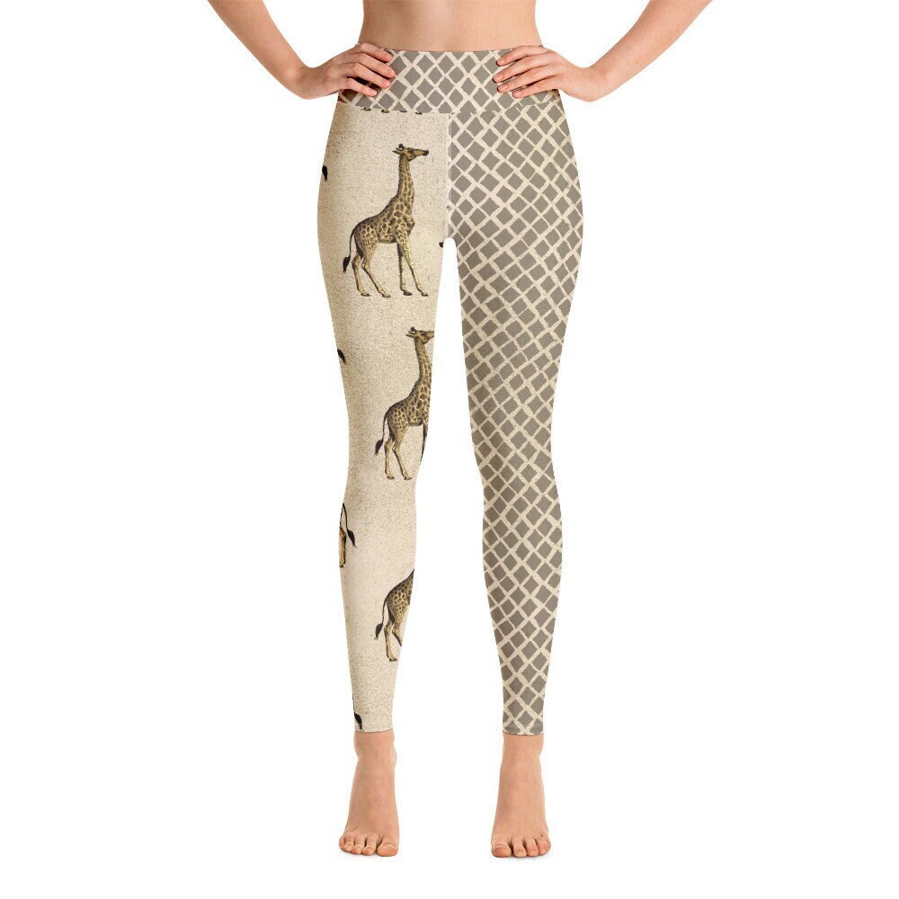 Giraffe Wildlife Safari Yoga Pants Leggings - Etsy