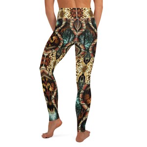 Snake Skin Abstract Print Yoga Pants Leggings - Etsy UK