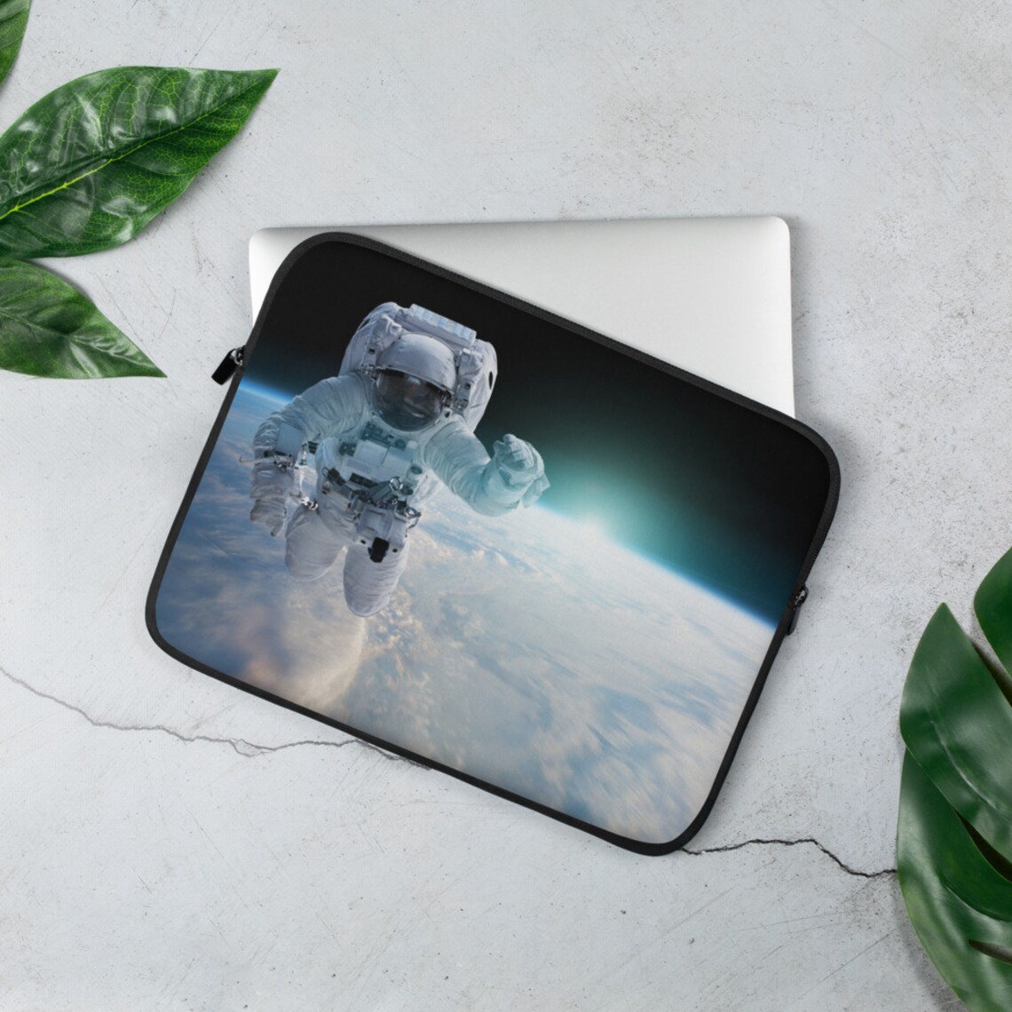 Astronaut Floating in Space Laptop Sleeve - Etsy