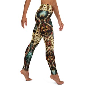 Snake Skin Abstract Print Yoga Pants Leggings - Etsy UK